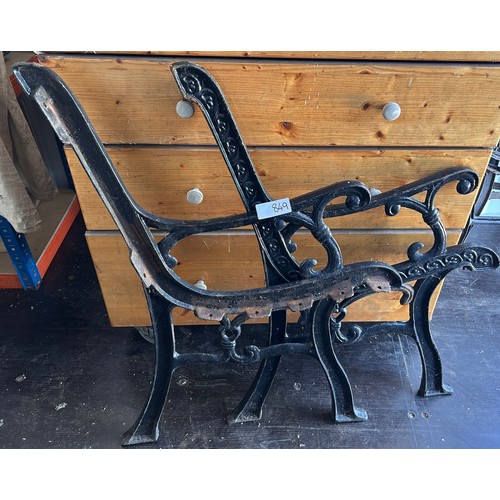 Cast iron bench ends