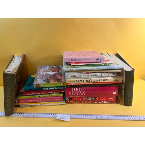 Selection of mainly cookery books