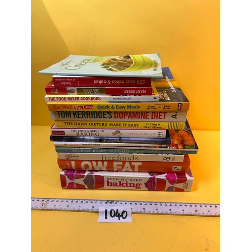 Selection of cookery books