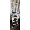 4 step folding safety ladder (with handrails)