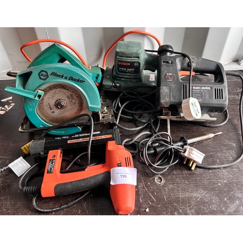 Selection of electric power tools - PAT not function tested