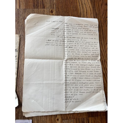 19th Century handwritten legal indentures