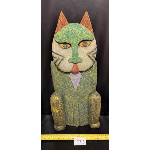 Large decorative Abstract cat sculpture