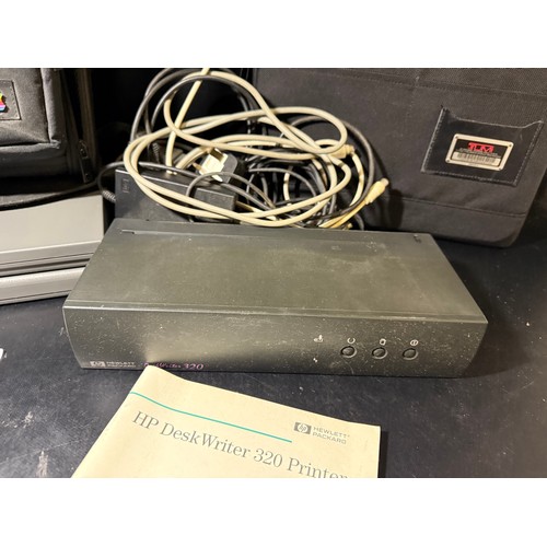 Apple Macintosh PowerBook 145 C1992 with cables and case + HP ...