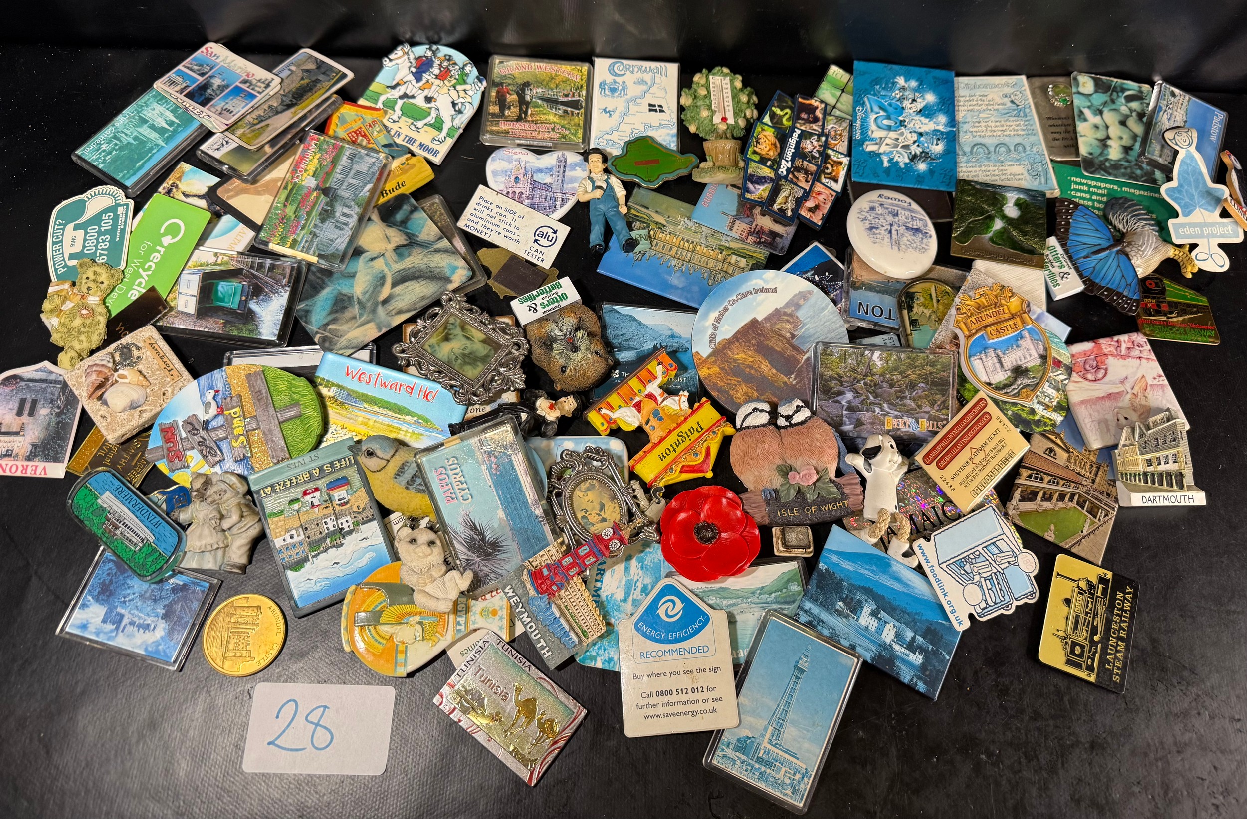 Large Mixed Collection of Souvenir Fridge Magnets