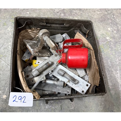 Metal box of iron mongery