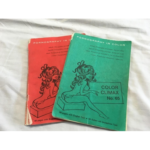 2 COLOR CLIMAX PHOTO ADULT BOOKLETS