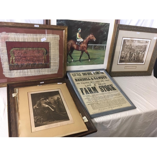 LARGE LIMITED EDITION FRAMED PRINT OF NIJINSKY & LESTER PIGGOTT BY L ...