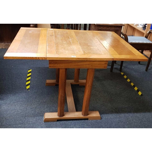 OAK ARTS & CRAFT DROP FLAP TABLE