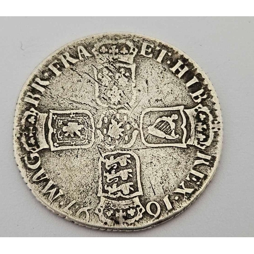 A 1697 WILLIAM III SHILLING IN GOOD COLLECTABLE CONDITION