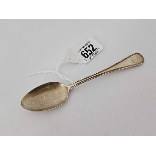 VICTORIAN EDINBURGH SILVER SPOON