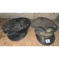 2 VINTAGE BRITISH RAILWAY CAPS