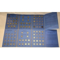 QTY OF EMPTY WHITMAN COIN FOLDERS & 4 WHITMAN COIN HOLDERS WITH HALF ...