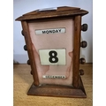 WOODEN MECHANICAL CALENDAR