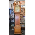 WOOD LONG CASED IRISH CLOCK
