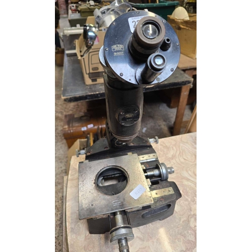 CARL ZEISS JENA NO. 9697 MICROSCOPE - UNKNOWN STYLE & PARTS MISSING