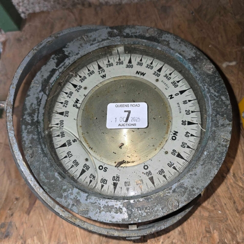 BRASS PAINTED BINNACLE COMPASS