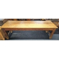 AN EX DAIRY / FARMHOUSE TABLE 8ft 6'' X 30'' X 32'' X 25'' FLOOR TO ...