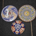 THREE DECORATIVE MEDITERRANEAN PLATES