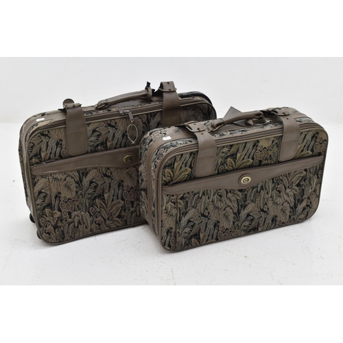 Pair of Carlton Suitcases complete with Locks and Keys
