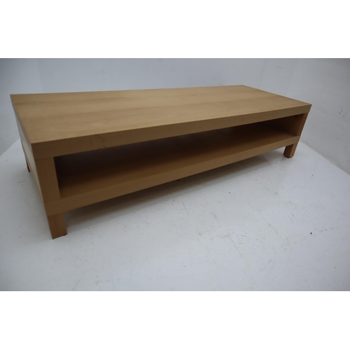 Sturdy Modern Low Level Coffee Table with Under Shelf Storage a/f ...