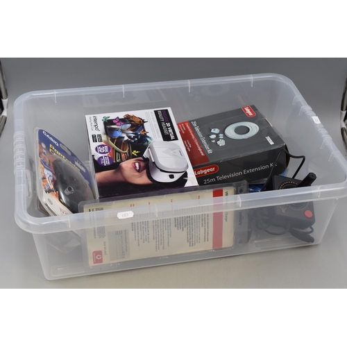 Mixed Lot Of Items Including Intempo 3D Virtual Reality Headset, Pair ...