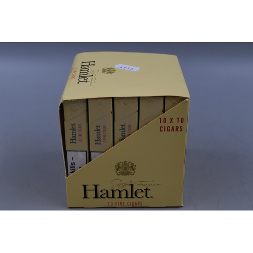 Hamlet New Sealed 10 Packs of 10 Cigars