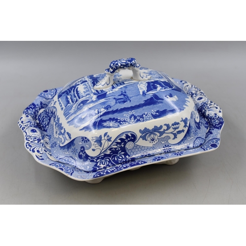 Mid Sized Italian Spode Tureen Design Pattern C.1816 approx 12"x 9"