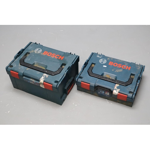 Two Bosch Stackable Tool Boxes
