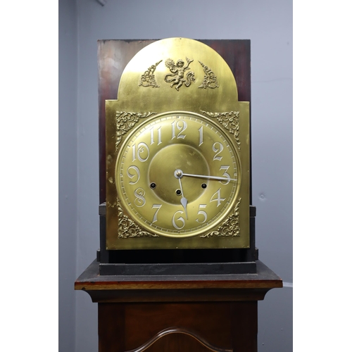Vintage Grandfather Clock complete with keys and Pendulum Unknown ...