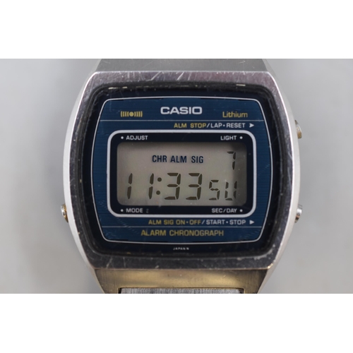 Casio Alarm Chronograph Gents Quartz Watch (Working)