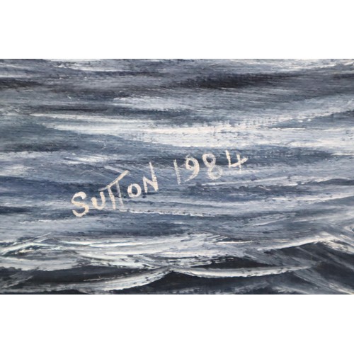 An original oil painting by Fleetwood artist Keith Sutton 1938-2002 ...