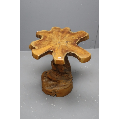 Rustic Solid Teak Root Wood Coffee/Side Table Showing Spectacular Wood ...