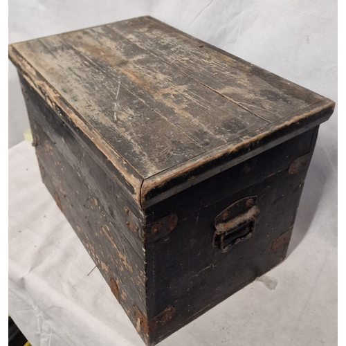 Large Rustic Wooden Box with Power tools includes working belt sander ...