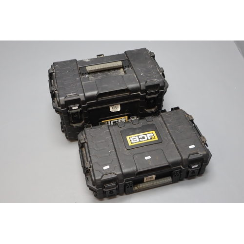 Two JCB 22" Connectable Site Tool Boxes complete with Contents