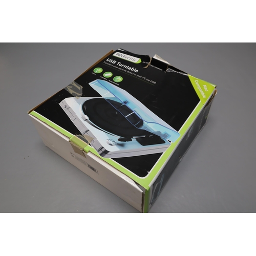 New Boxed Prolectrix USB Turntable (untested)