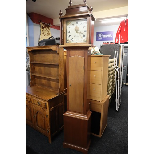 Restored Long Case Single Weight Brass movement Grandfather Clock by T ...