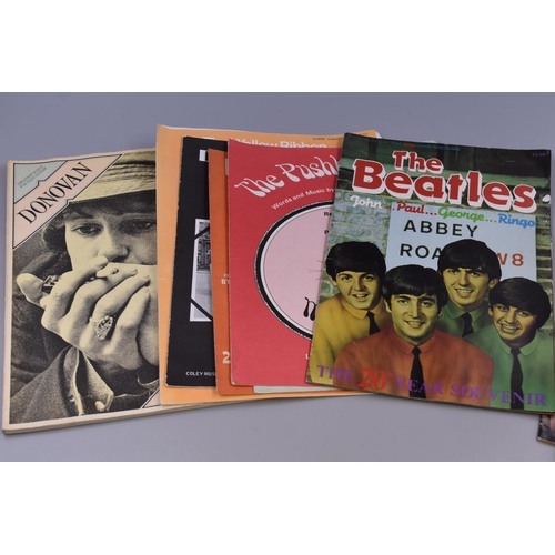 Selection of Music Ephemera including Beatles Song Book, Magazine ...