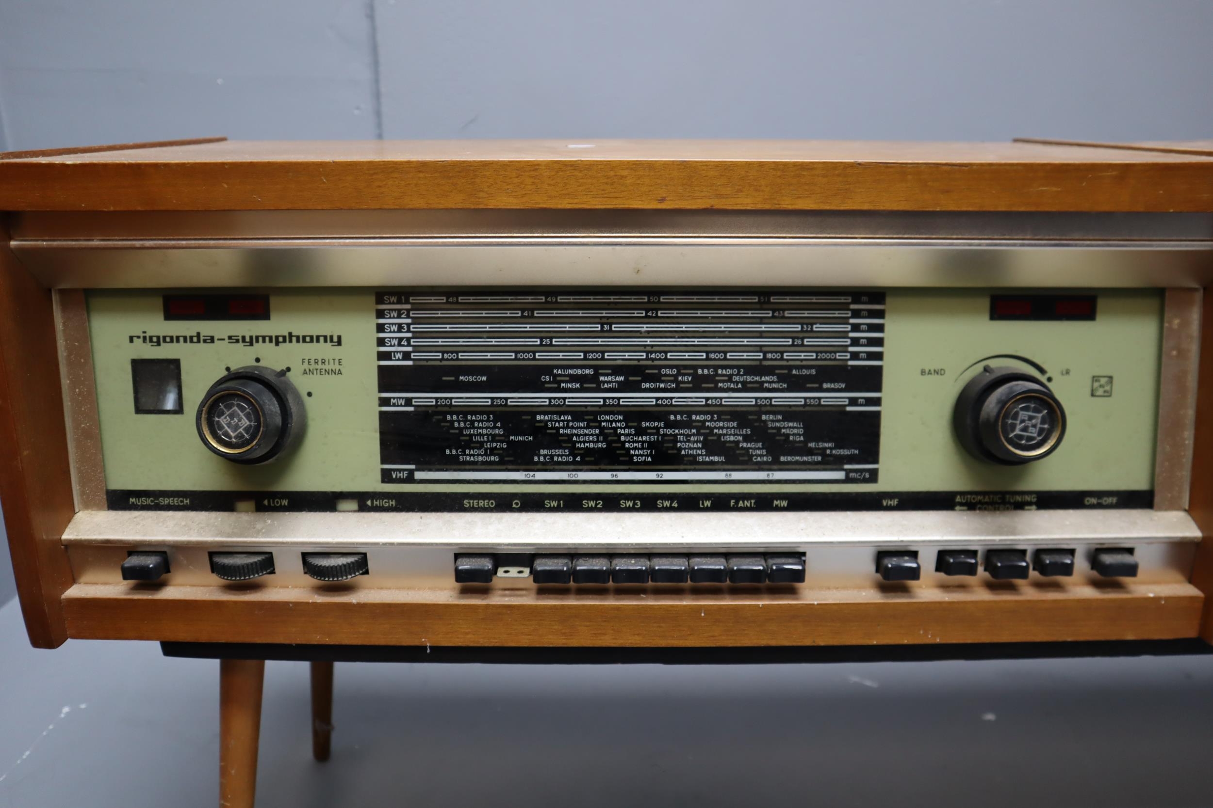 Vintage Rigonda Radiogram With Speakers . Russian Retro. NO POSTAGE IN ...