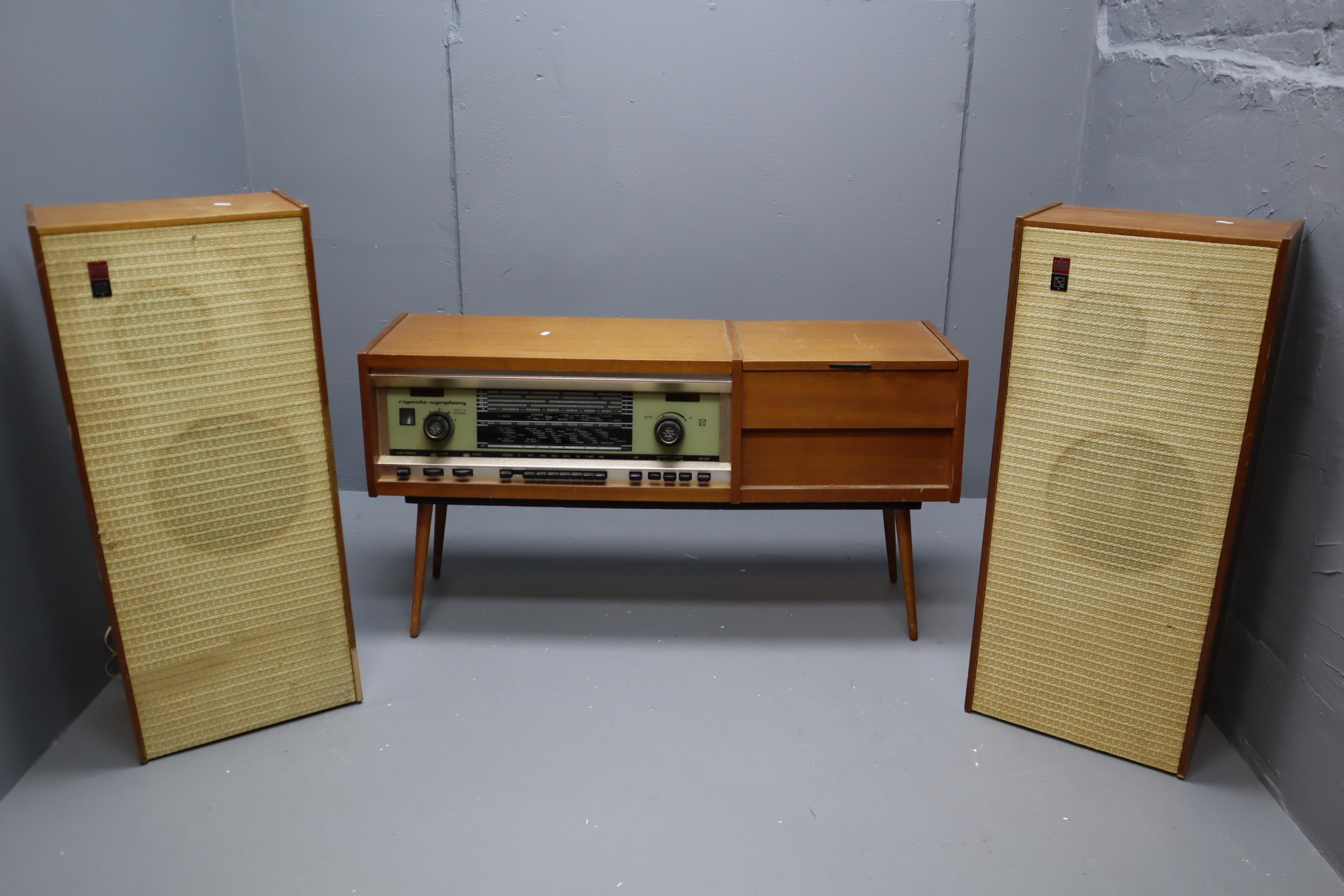 Vintage Rigonda Radiogram With Speakers . Russian Retro. NO POSTAGE IN ...