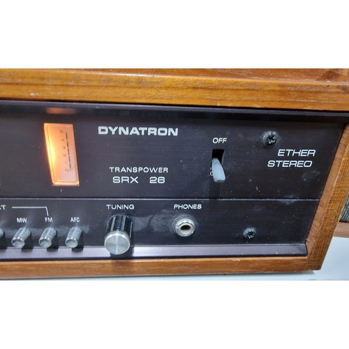 Vintage Dynatron Transpower SRX 26 with Matching Teak Speakers. Working ...