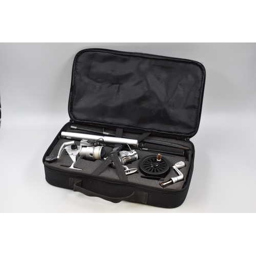A Cased Fishing Set (For Course and Game Fishing), And Pocket Fishing ...