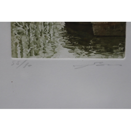 Ugo Baracco Signed Limited Edition Print of Venice Scene (20" x 13")