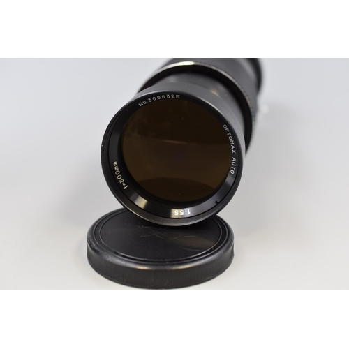 Large Optomax Auto 1:55 Camera Lens complete with Storage Case and lens ...