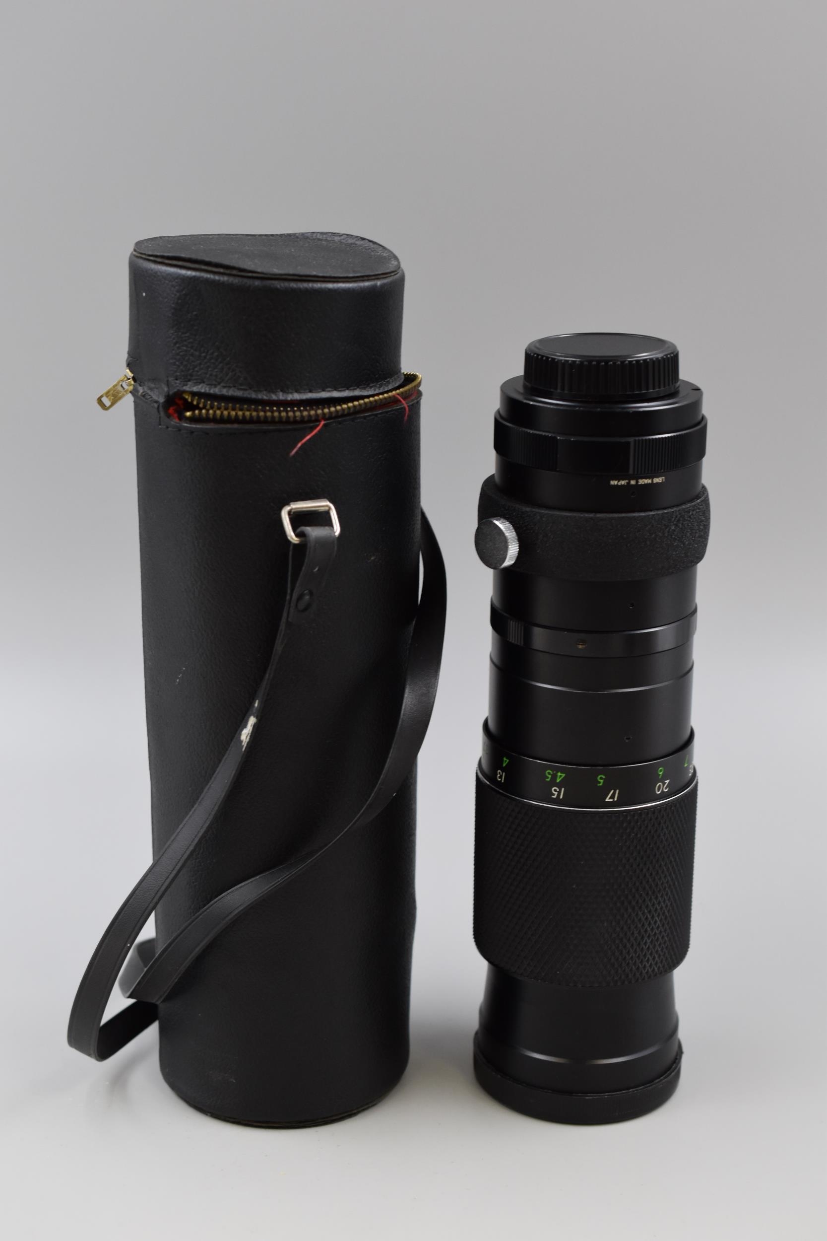 Large Optomax Auto 1:55 Camera Lens complete with Storage Case and lens ...