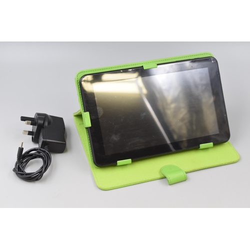 Kocaso Tablet in Protective Case with Power Lead, powers on when tested