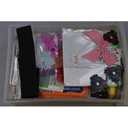Six Drawer Storage Unit Crammed with Arts and Crafts items to include ...
