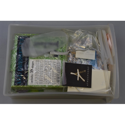 Six Drawer Storage Unit Crammed with Arts and Crafts items to include ...