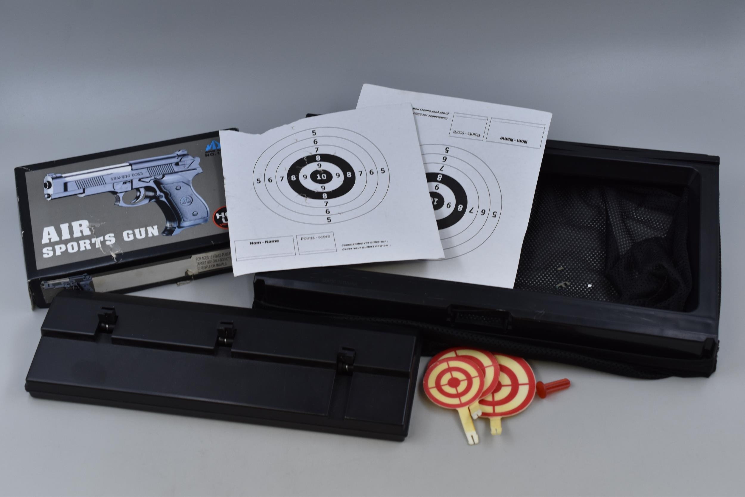 Boxed Working Air Sports Gun complete with Firing Range Kit