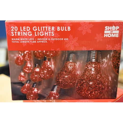 Two new 20 LED Glitter Bulb string lights
